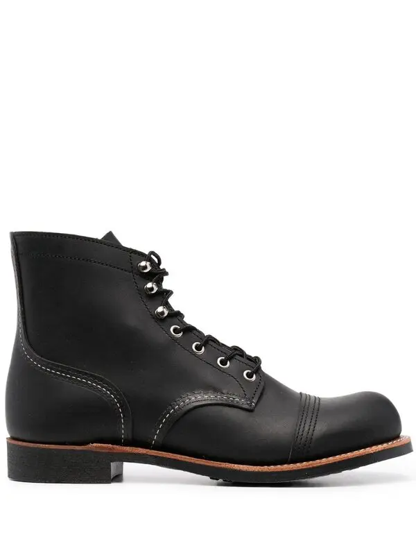 Red Wing Lace-up Ankle Boots - Black