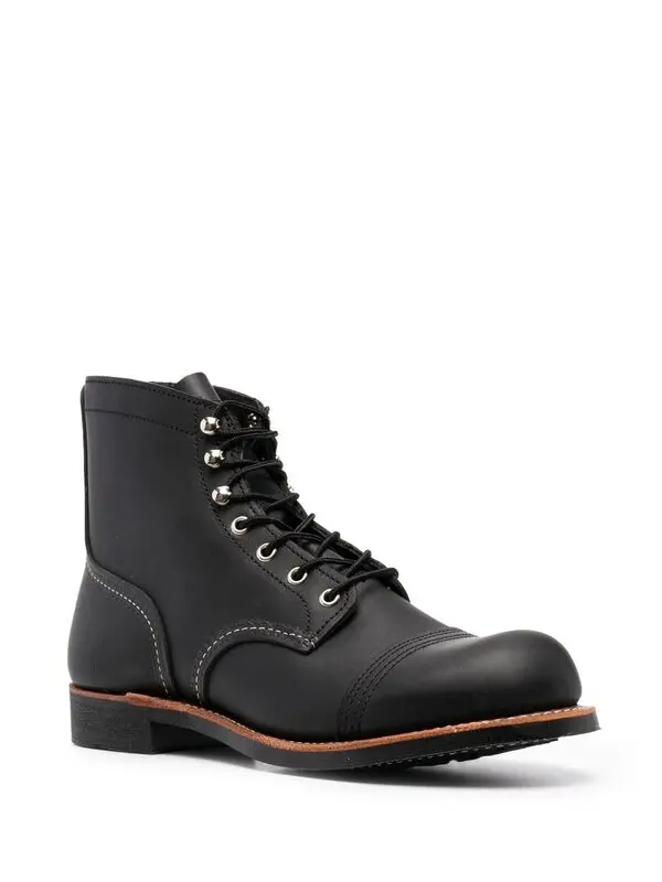Red Wing Lace-up Ankle Boots - Black