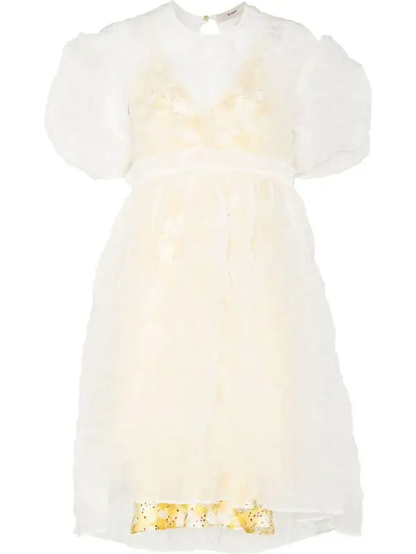 Brøgger Ada Puff-sleeves Crinked Dress