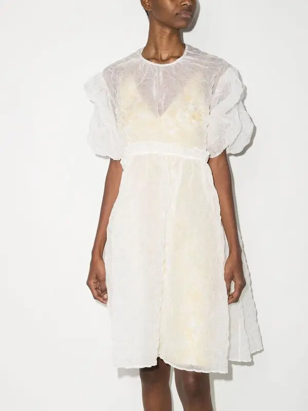 Brøgger Ada Puff-sleeves Crinked Dress