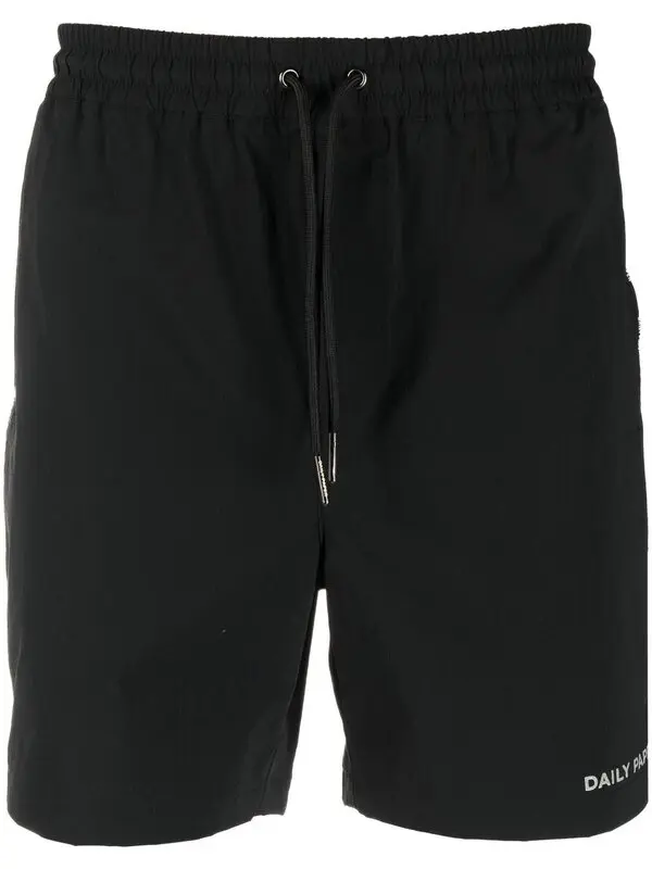 DAILY PAPER Logo-print Shorts - Black