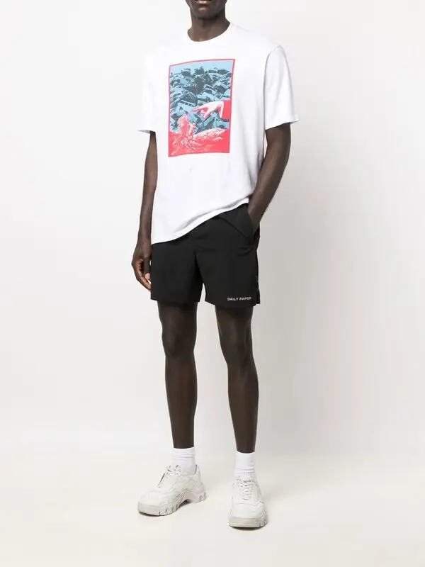 DAILY PAPER Logo-print Shorts