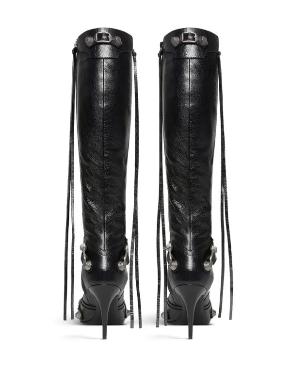 Balenciaga 90mm Cagole Leather Boots