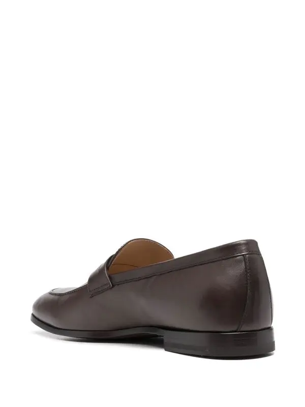 SCAROSSO Marzio Leather Loafers - Brown