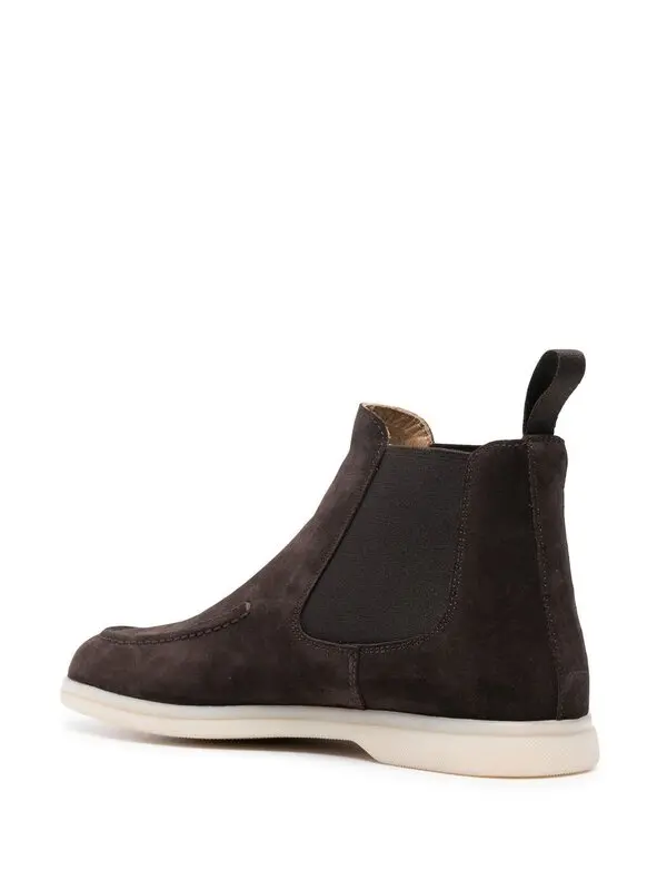 SCAROSSO Eugenia Chelsea Boots - Brown