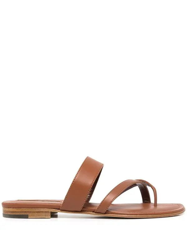 Manolo Blahnik Susa Crossover Straps Sandals