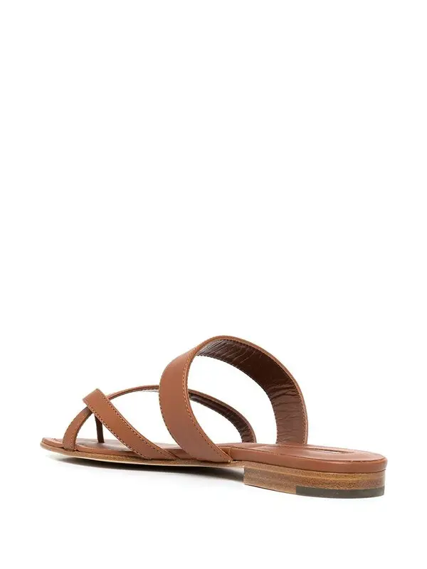Manolo Blahnik Susa Crossover Straps Sandals