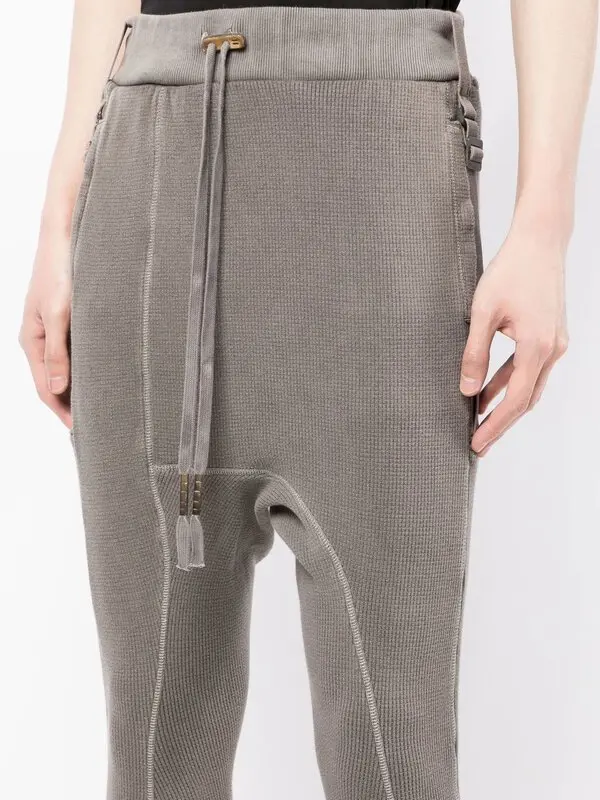 Boris Bidjan Saberi Cropped Drop-crotch Track Pants