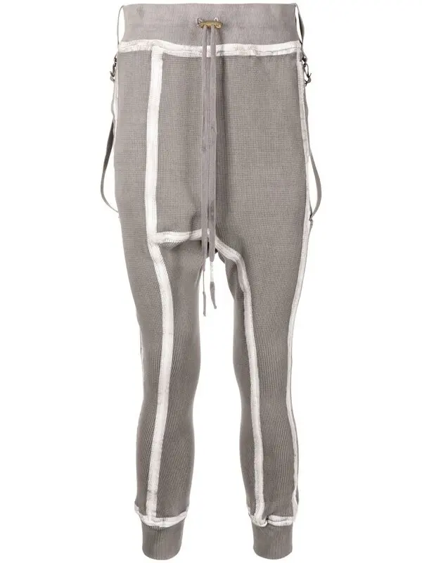 Boris Bidjan Saberi Tape-detail Drawstring Track Pants