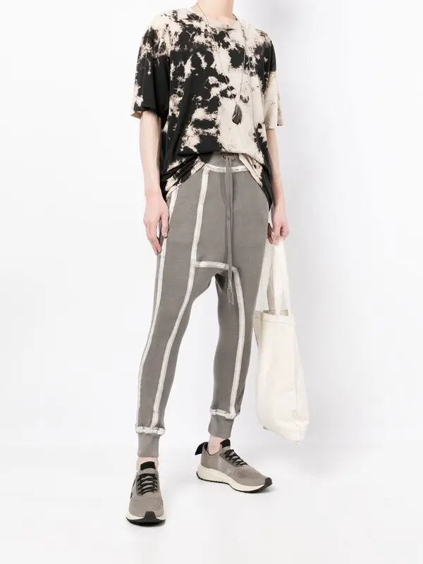 Boris Bidjan Saberi Tape-detail Drawstring Track Pants