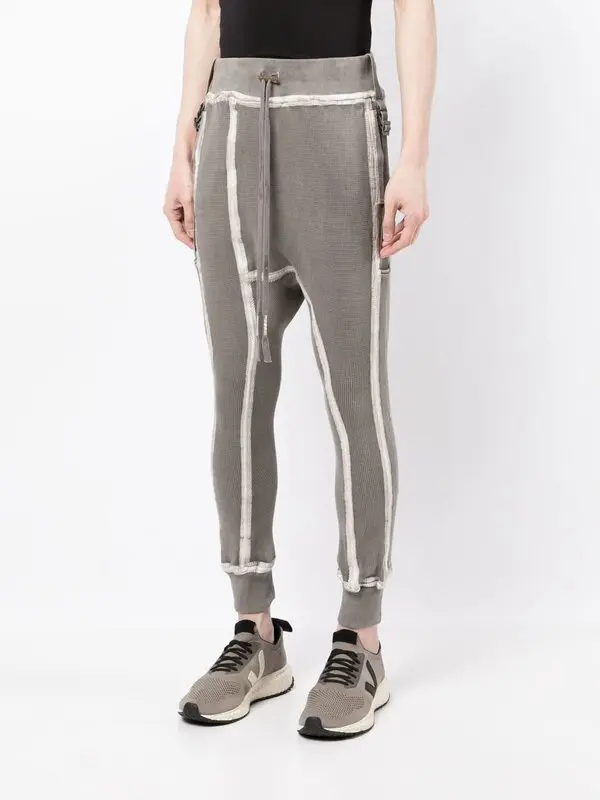 Boris Bidjan Saberi Tape-detail Drawstring Track Pants
