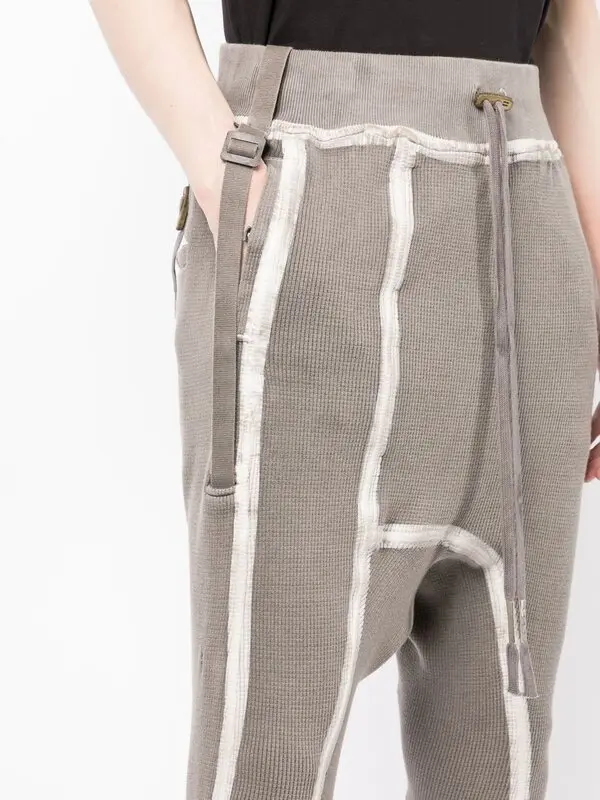 Boris Bidjan Saberi Tape-detail Drawstring Track Pants