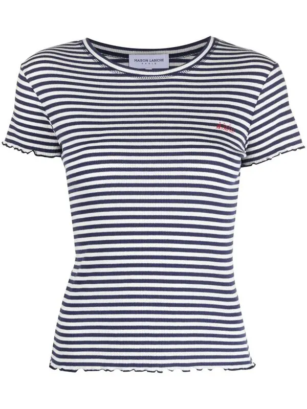 Maison Labiche Striped Organic Cotton T-shirt