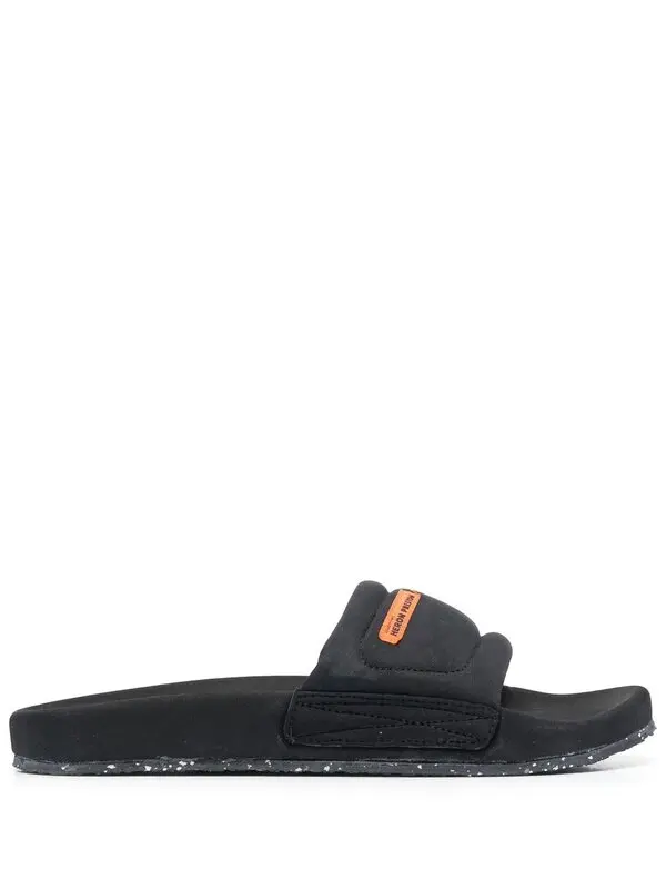 Heron Preston Logo Patch Slides - Black