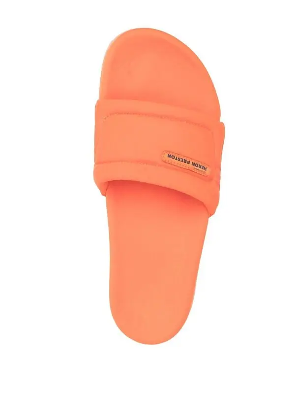 Heron Preston Logo-patch Slides - Orange