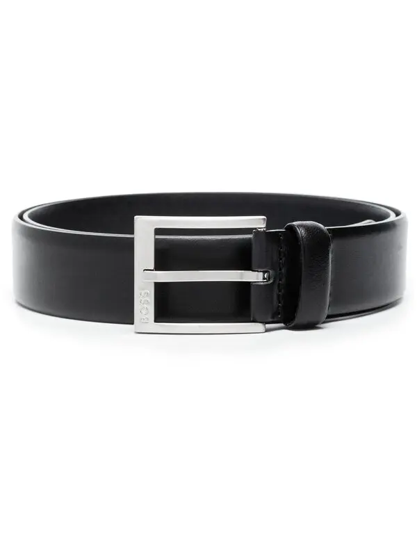 BOSS Buckle-fastening Leather Belt - Black