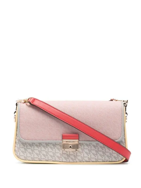 Michael Kors Bradshaw Logo-print Shoulder Bag - Neutrals