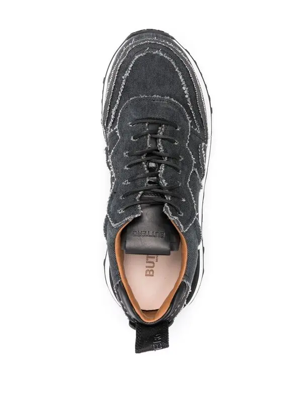 BUTTERO® Panelled Low-top Sneakers - Grey
