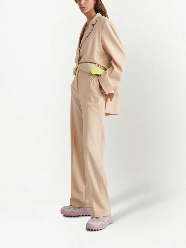 Off-White Active Straight-leg Tailored Trousers - Neutrals