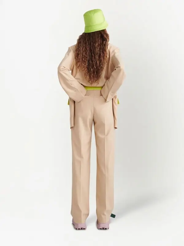 Off-White Active Straight-leg Tailored Trousers - Neutrals