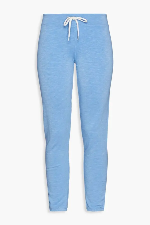 Monrow French Terry Track Pants - Light Blue