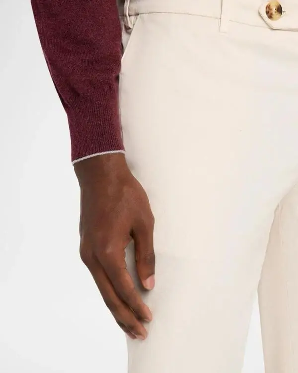 Brunello Cucinelli Apos;s American Pima Italian-fit Chino Trousers - Off