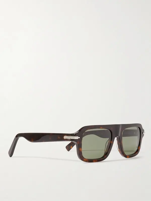Dior Blacksuit N2i Havana Geometric Acetate Sunglasses - Tortoiseshell