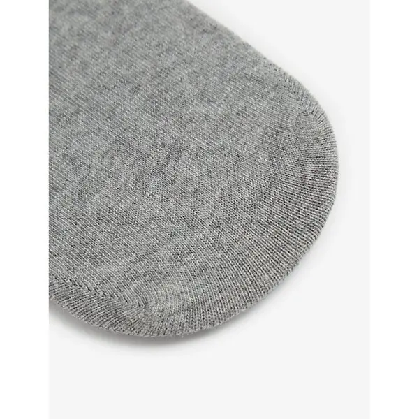 Falke Step Anti-slip Cotton-blend Invisible Socks - Light Greymel.