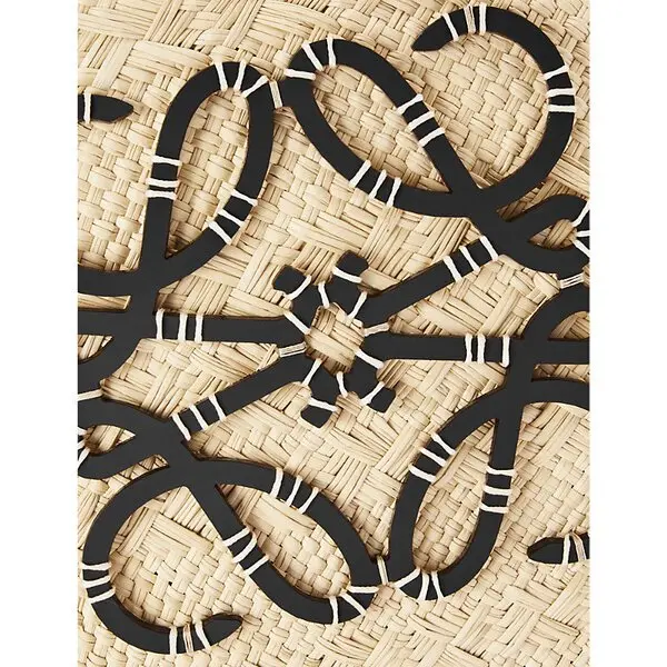 Loewe Anagram Palm-woven And Leather Tote Bag