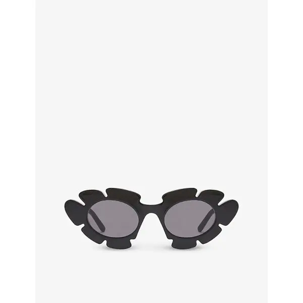 Loewe X Paula's Ibiza Flower-shaped Sunglasses - Black