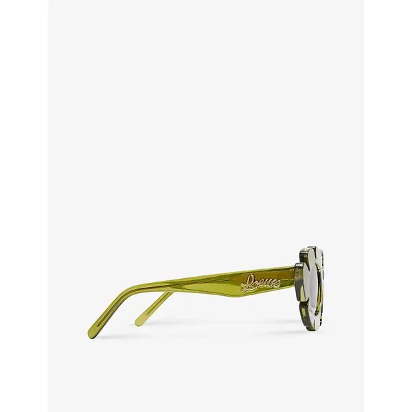Loewe X Paula's Ibiza Flower-shaped Sunglasses - Cactus Green