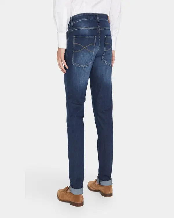Brunello Cucinelli 5-pocket Denim Jeans - Dark Wash Denim