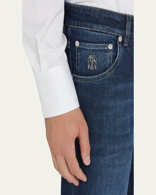 Brunello Cucinelli 5-pocket Denim Jeans - Dark Wash Denim