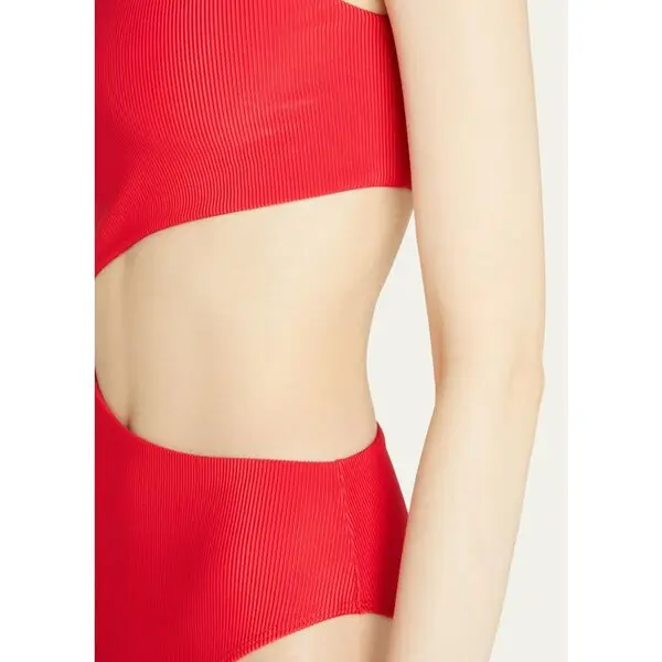 Beach Riot Celine Asymmetric Cutout One-piece Swimsuit