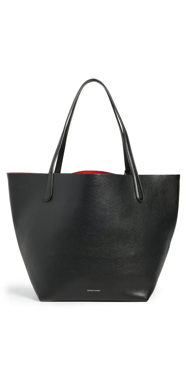 MANSUR GAVRIEL Everyday Soft Tote - Black/flamma