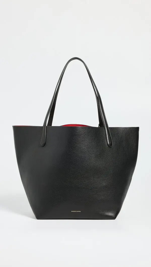 MANSUR GAVRIEL Everyday Soft Tote - Black/flamma