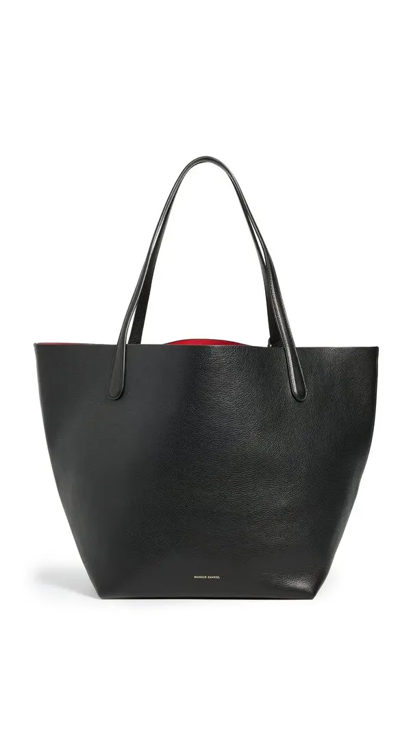MANSUR GAVRIEL Everyday Soft Tote - Black/flamma