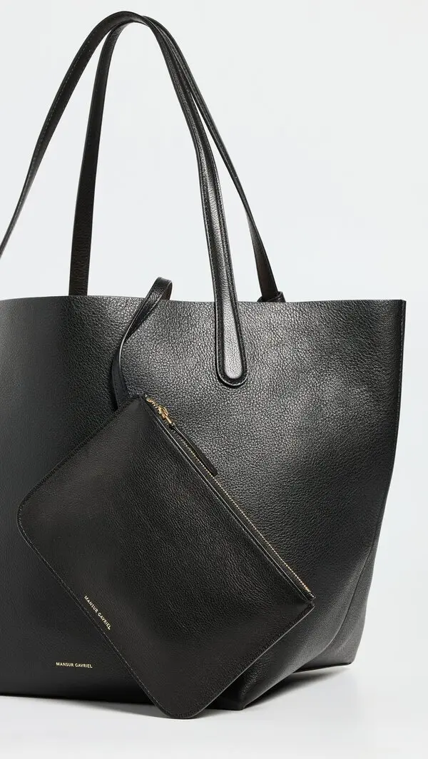 MANSUR GAVRIEL Everyday Soft Tote - Black/flamma