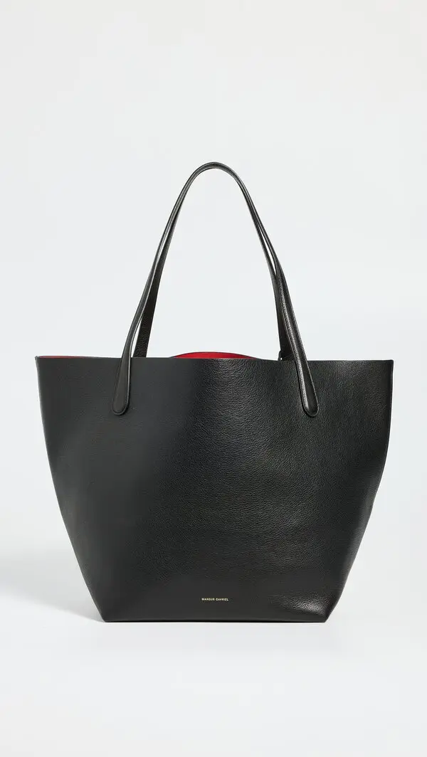MANSUR GAVRIEL Everyday Soft Tote - Black/flamma