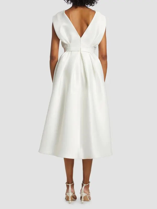 Amsale Mikado A-line Midi-dress
