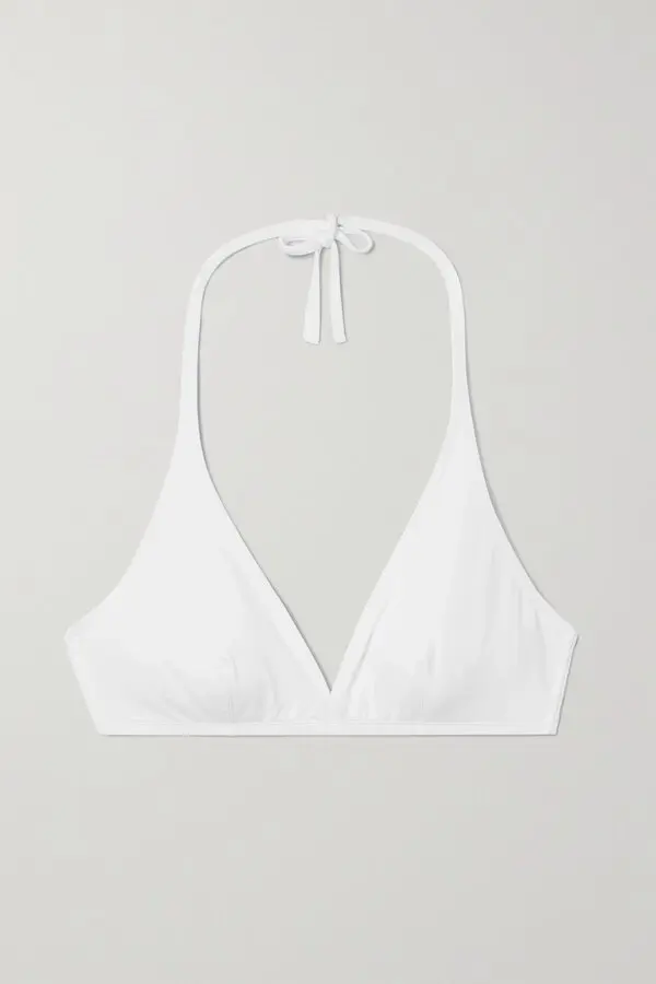 ERES Les Essentiels Gang Halterneck Bikini Top - White