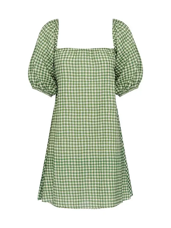 Peony Joie De Vivre Memories Linen Minidress In Picnic - 70% Off |  Editorialist