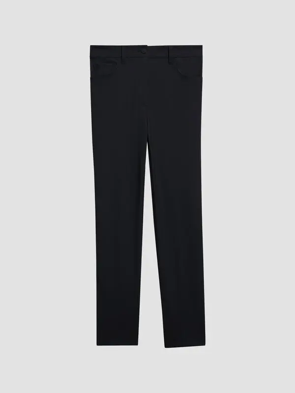 Theory Treeca Ponte Slim-fit Pants - Black
