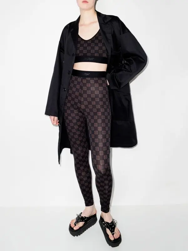 AMBUSH Monogram-print Bra Top