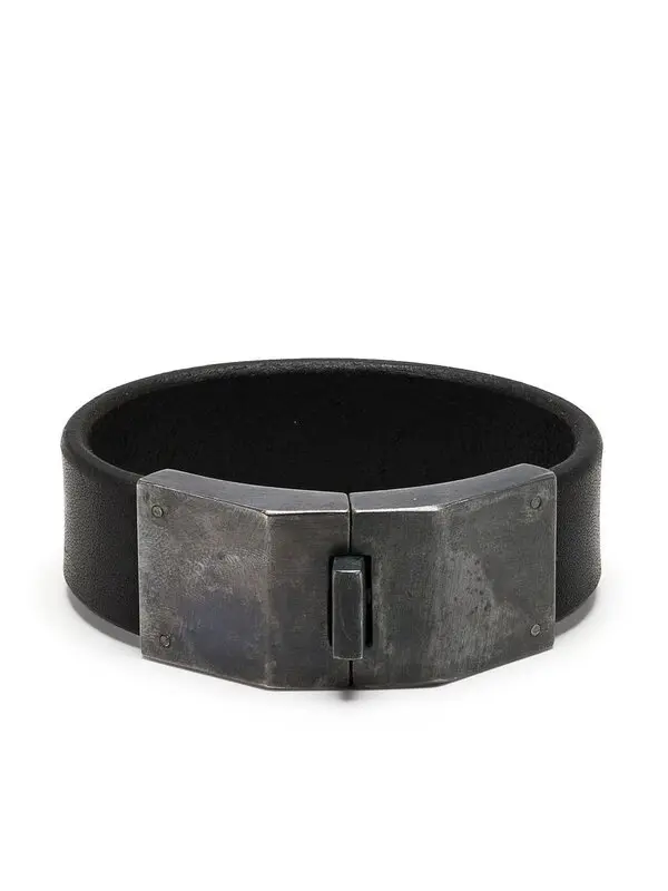 PARTS OF FOUR Box Lock Bracelet - Black