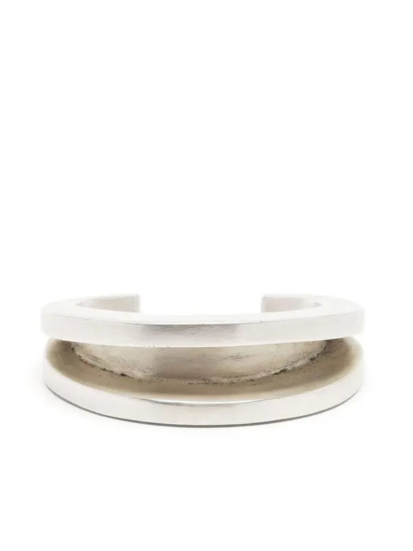 PARTS OF FOUR Crescent Channel Bracelet - Silver