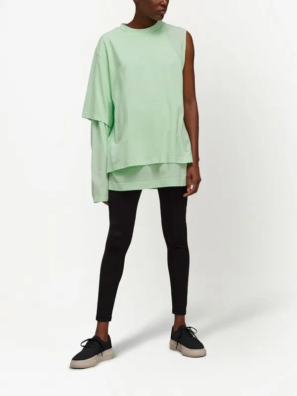 Y3 Asymmetric Layered T-shirt