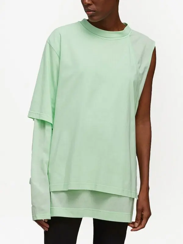 Y3 Asymmetric Layered T-shirt