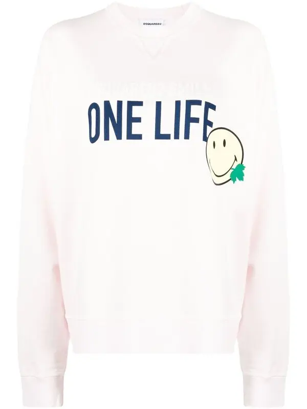 Dsquared2 Smiley Cool Sweatshirt - Pink
