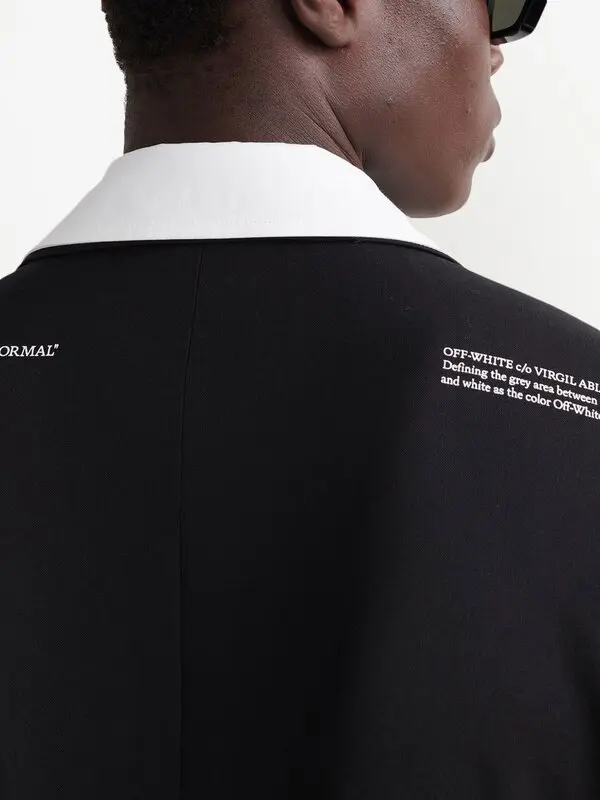 Off-White Corporate Single-breasted Blazer